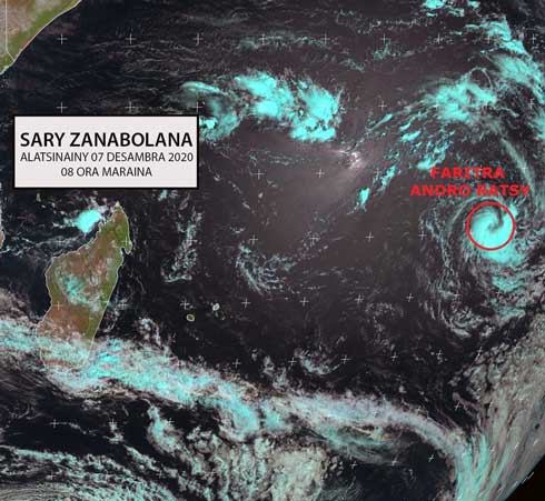 Océan Indien : Un cyclone en formation