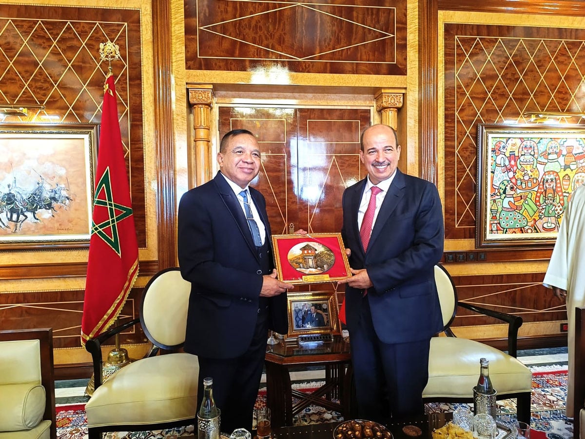 Richard Ravalomanana : Visite au Maroc