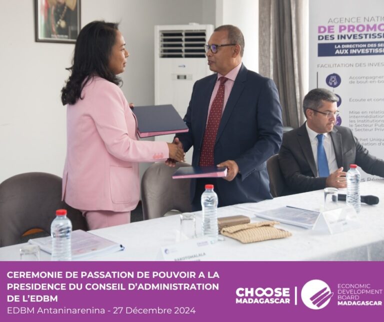 EDBM : Le nouveau PCA Joël Randriamandranto prend ses fonctions