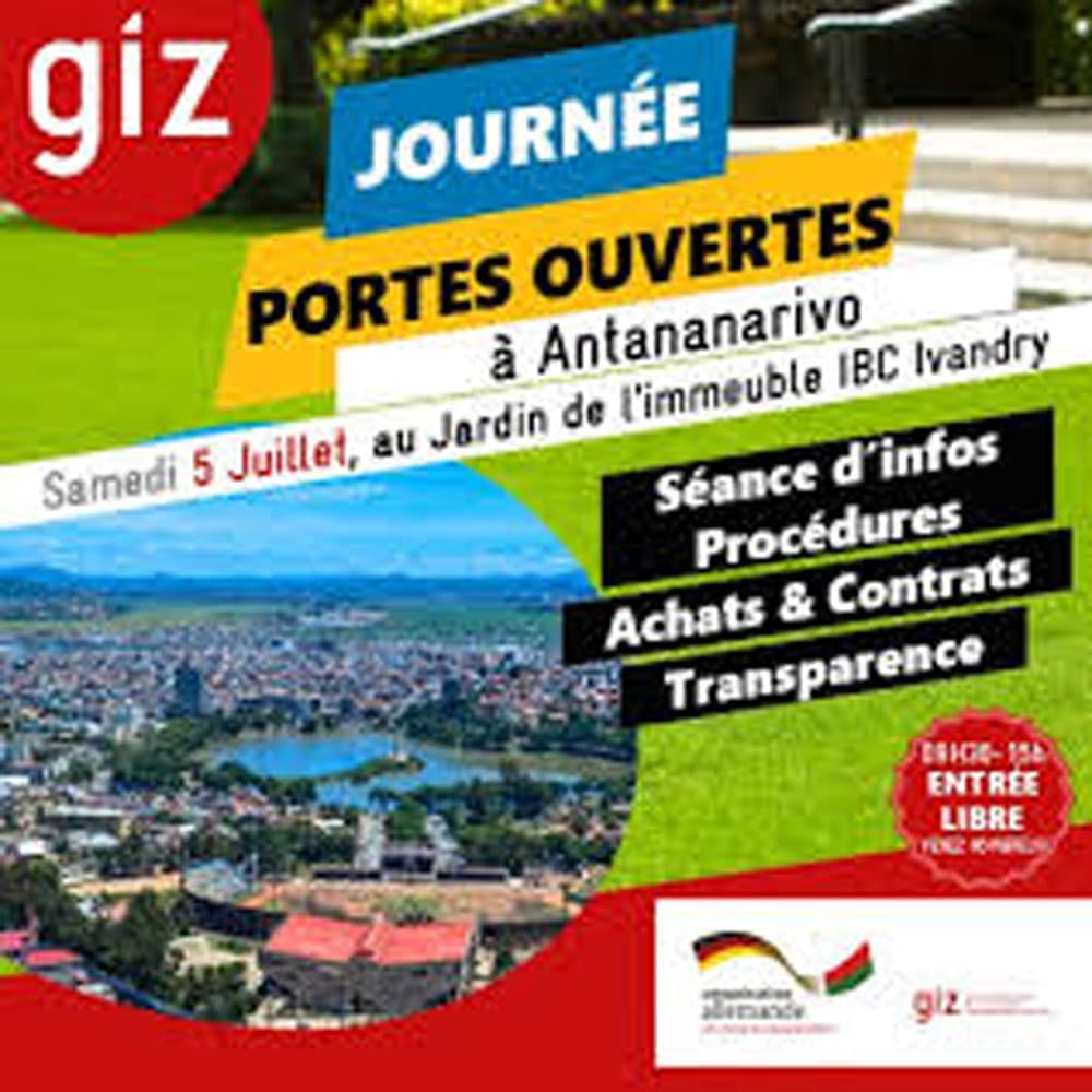 GIZ : Des journées portes ouvertes à Antananarivo, Mahajanga et Antsiranana